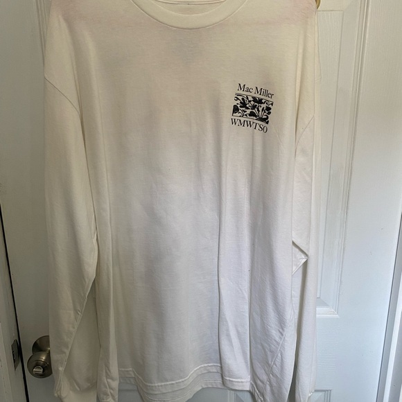 Mac Miller | Shirts | Mac Miller Wmwtso White Long Sleeve Tee | Poshmark